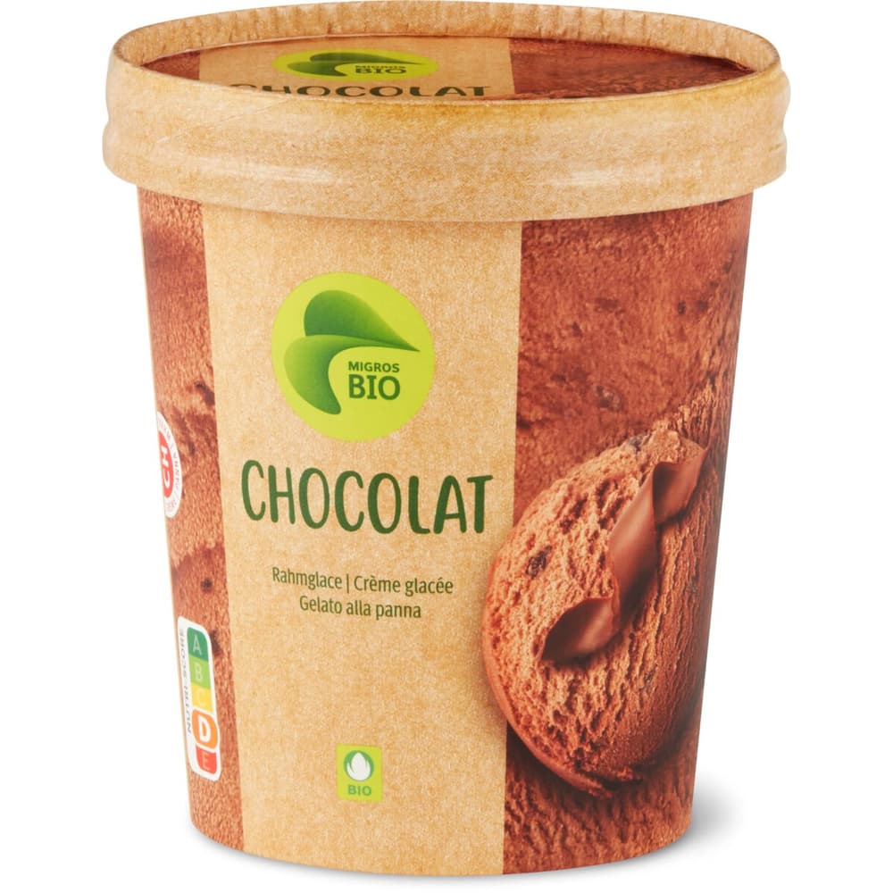 Migros Bio · Gelato alla panna · Cioccolato • Migros