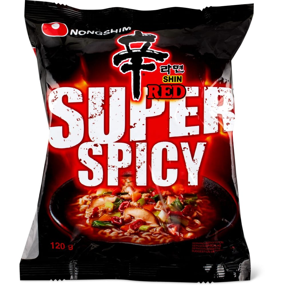 Nongshim Shin Red · Instant Noodles · super scharf-würzig • Migros Online