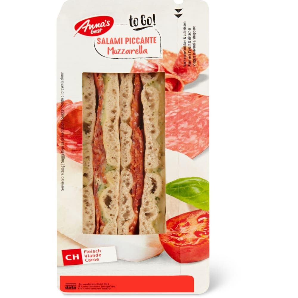 Anna's Best · Anna's Best Sandwich Mozzarella Salami • Migros