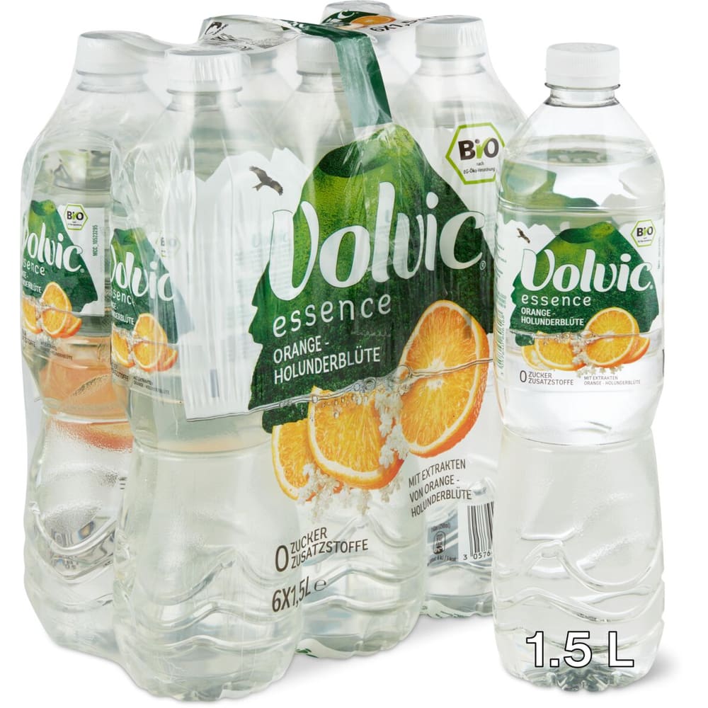 Volvic Essence · Flavored mineral water · orange • Migros
