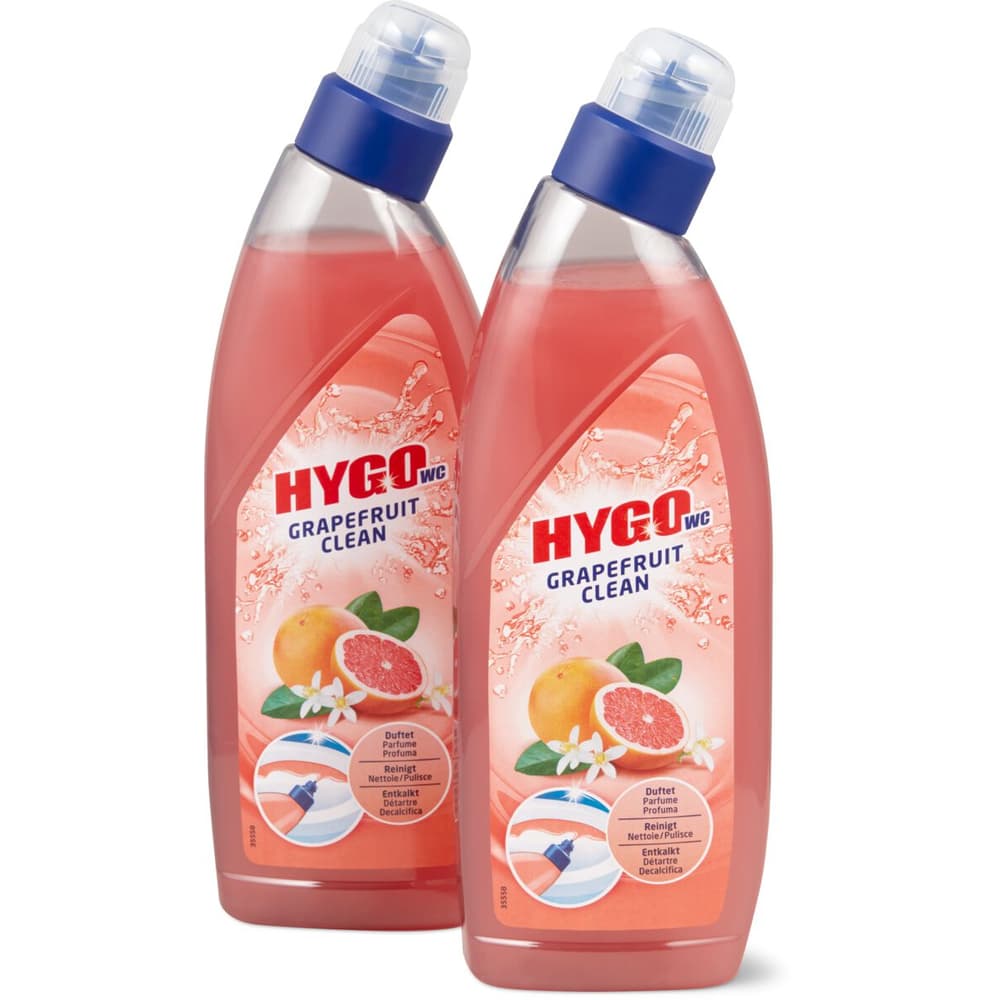 Hygo WC Fresh · WC cleaner · Grapefruit Clean, 2 x 750ml bottles • Migros