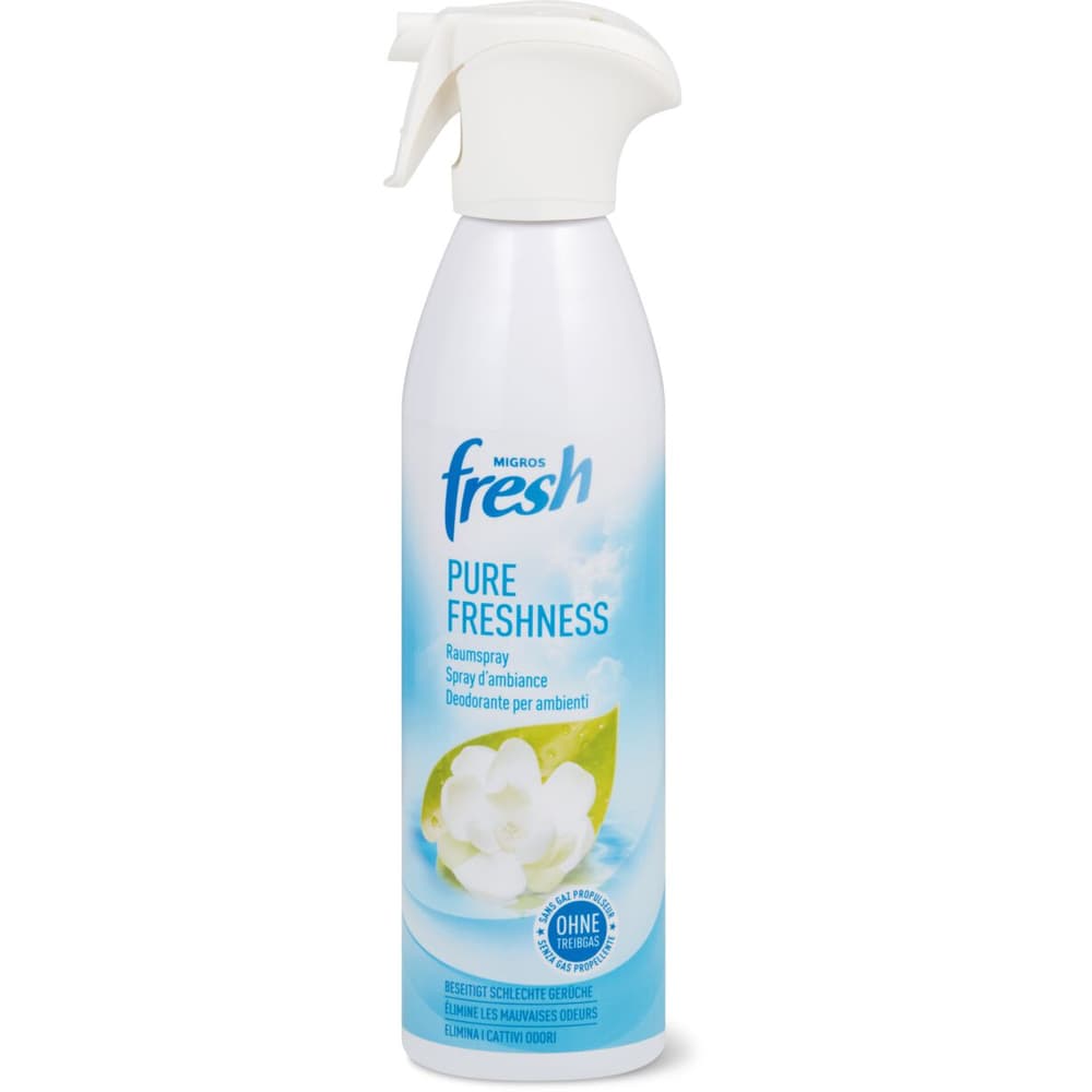 Migros Fresh · Room spray · Pure Freshness • Migros