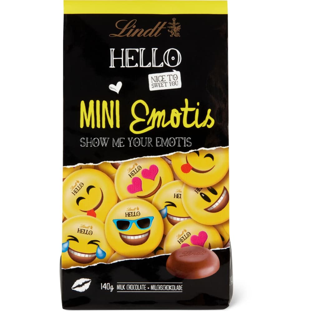 Lindt Hello · Mini Emotis · Milchschokolade • Migros