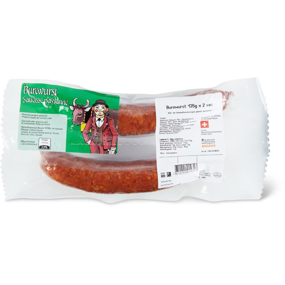 Bauernwurst 2 Stück • Migros