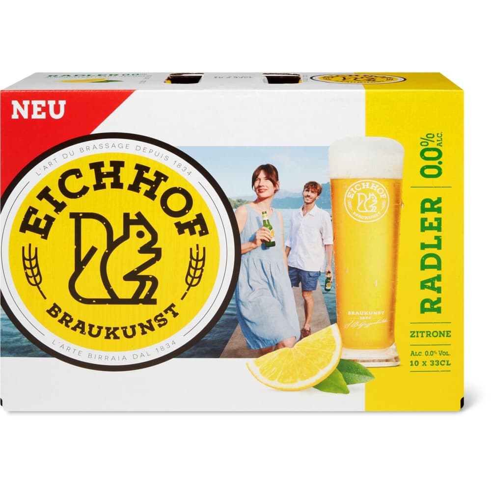 Eichhof Radler · Bière Panaché · sans alcool • Migros