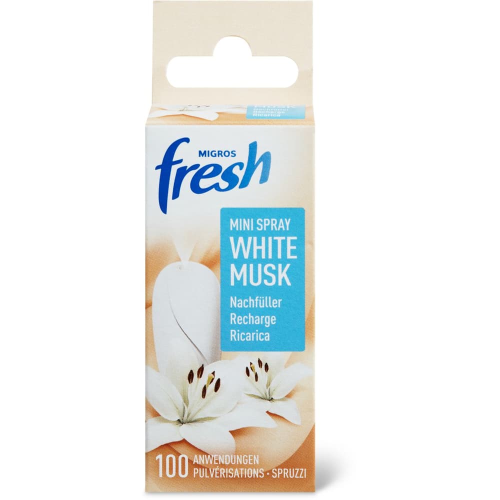Migros Fresh · Mini-spray refill · White Musk • Migros