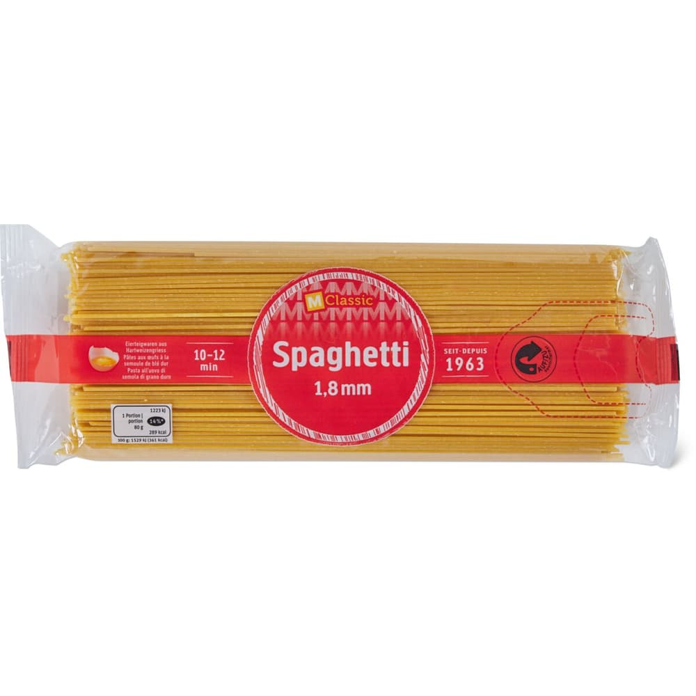 M-Classic · spaghetti 1.8mm · avec oeufs • Migros