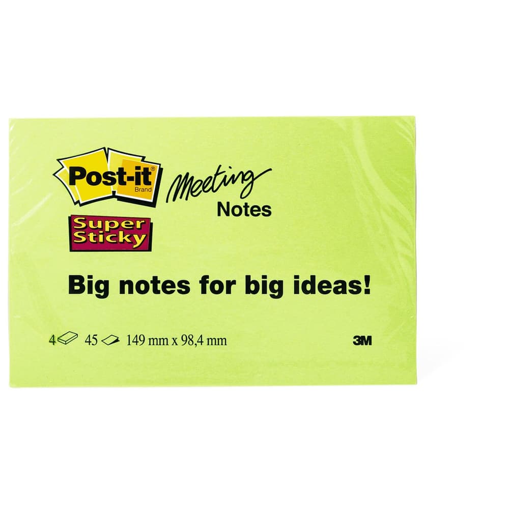 Achat 3 M / Post It Papillon autoadhésifs super sticky 14.9 x 9.8 cm ...