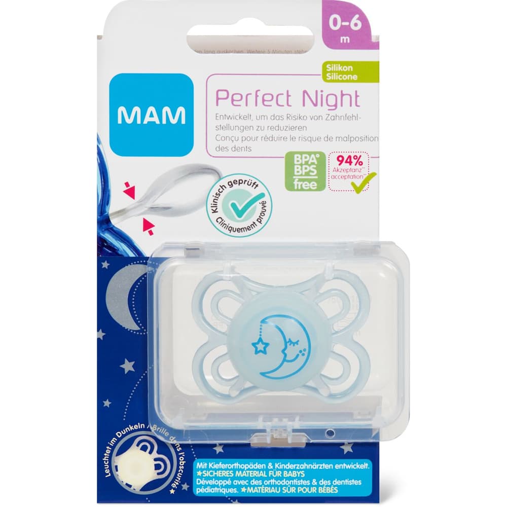 Achat MAM Perfect Night · Tétine · BPA Free - 2-6 mois - Silicone • Migros