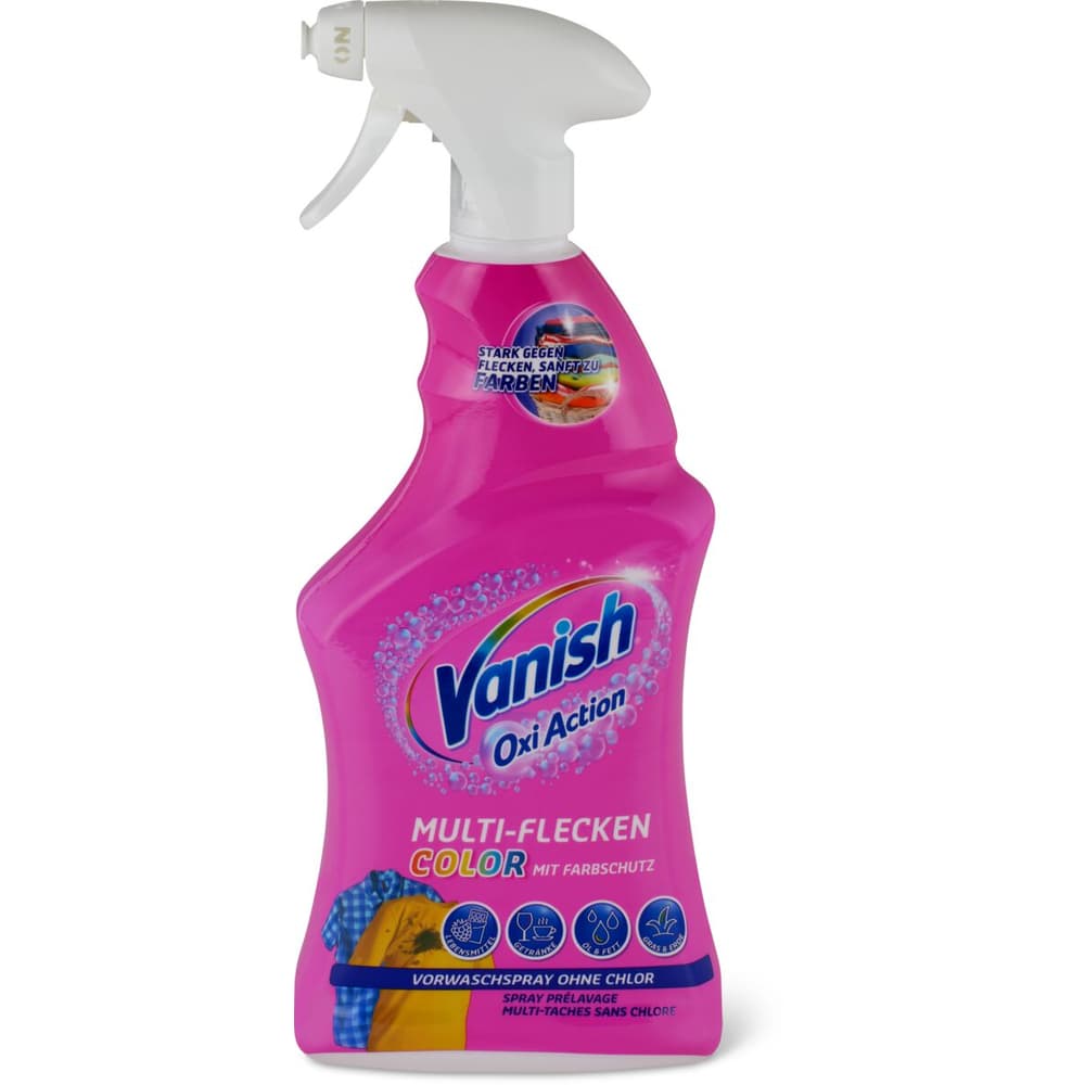 Vanish Oxi Action · Multi-stain remover spray · Colours • Migros