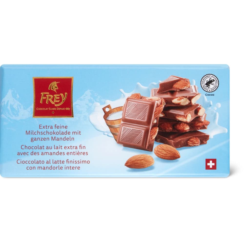 Achat Frey · Chocolat au lait · avec amandes • Migros