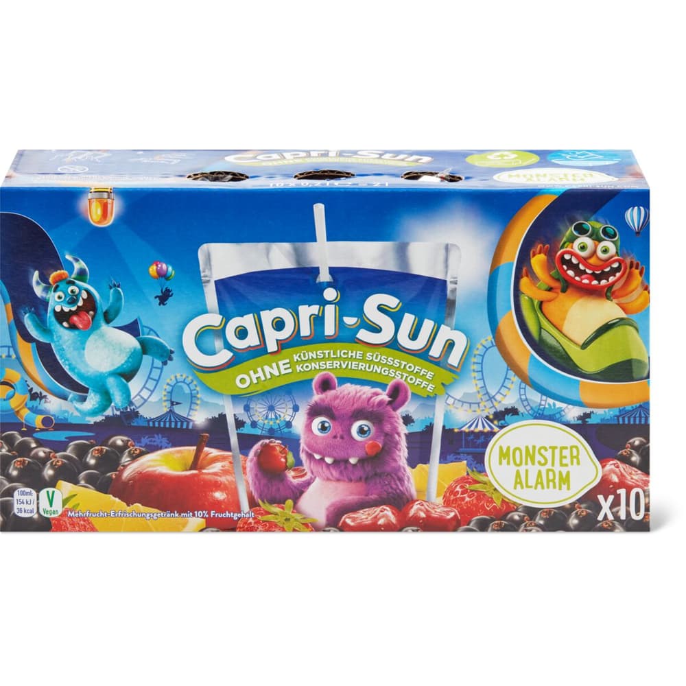 Capri Sun · Fruity drink · Monster Alarm • Migros