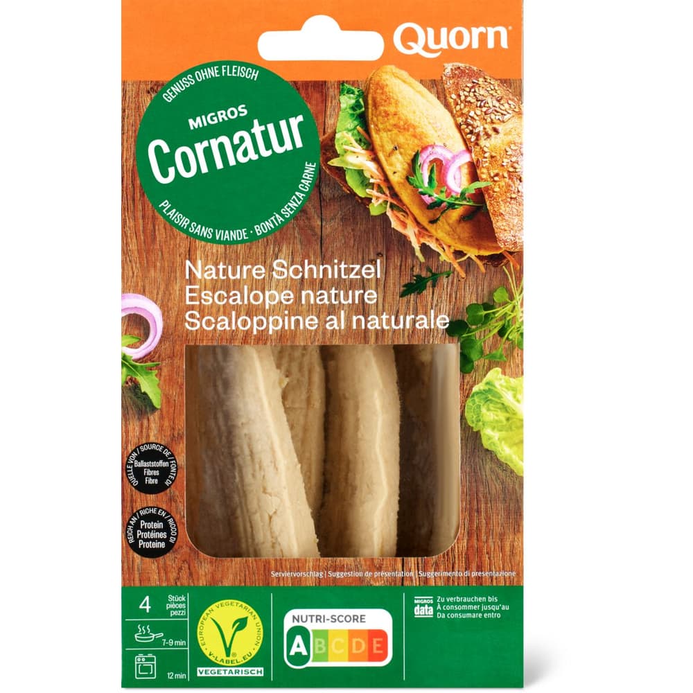 Cornatur Quorn · Nature Schnitzel · Vegetarisch • Migros Online