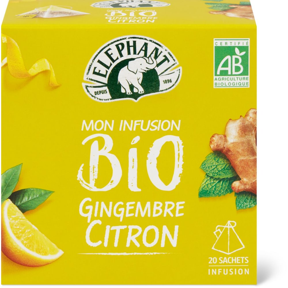 Buy L'éléphant bio · infusion · ginger - lemon • Migros