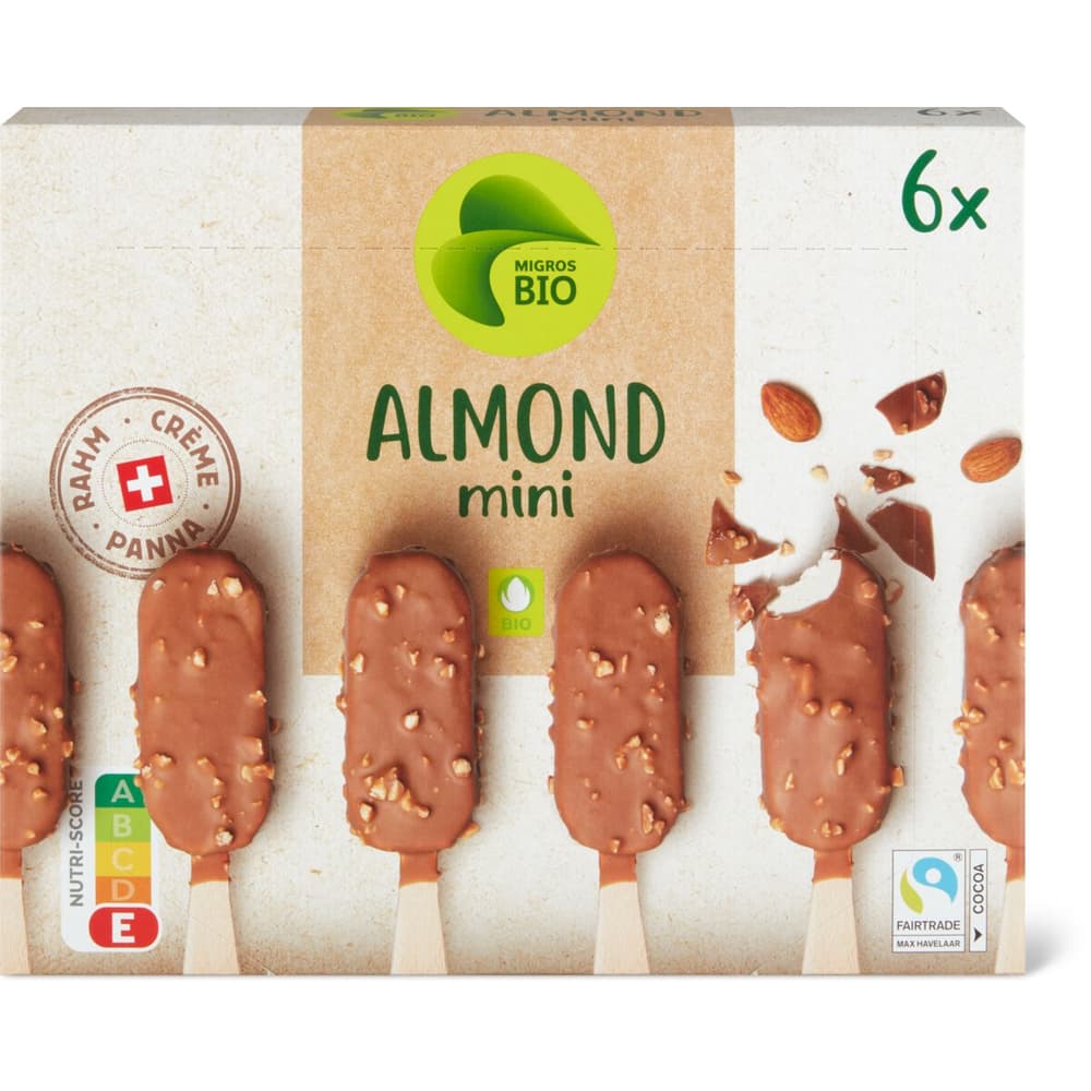 Migros Bio Fairtrade · Ice cream · Almond Mini • Migros