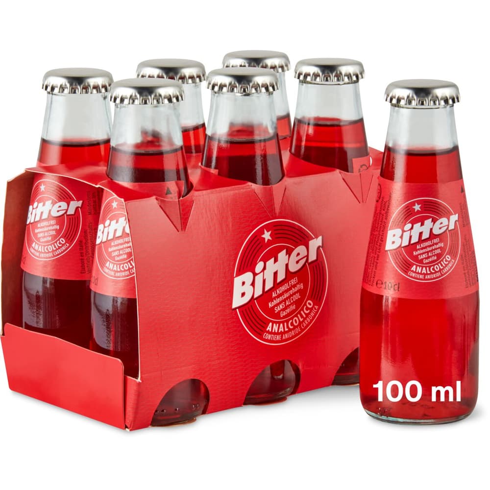 Apéritiv Bitter · Alcohol-free beer · Carbonated, pasteurized • Migros