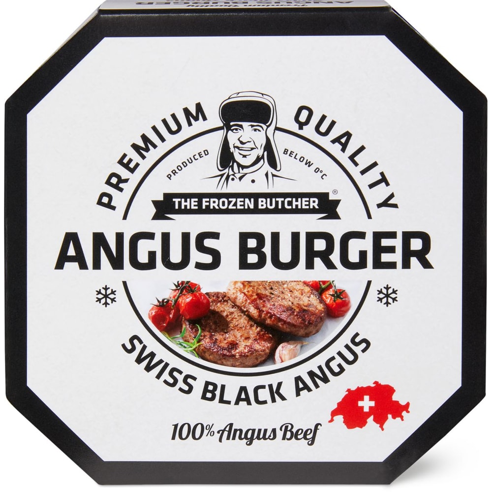 The Frozen Butcher Premium Quality · Swiss Angus Burger • Migros Online