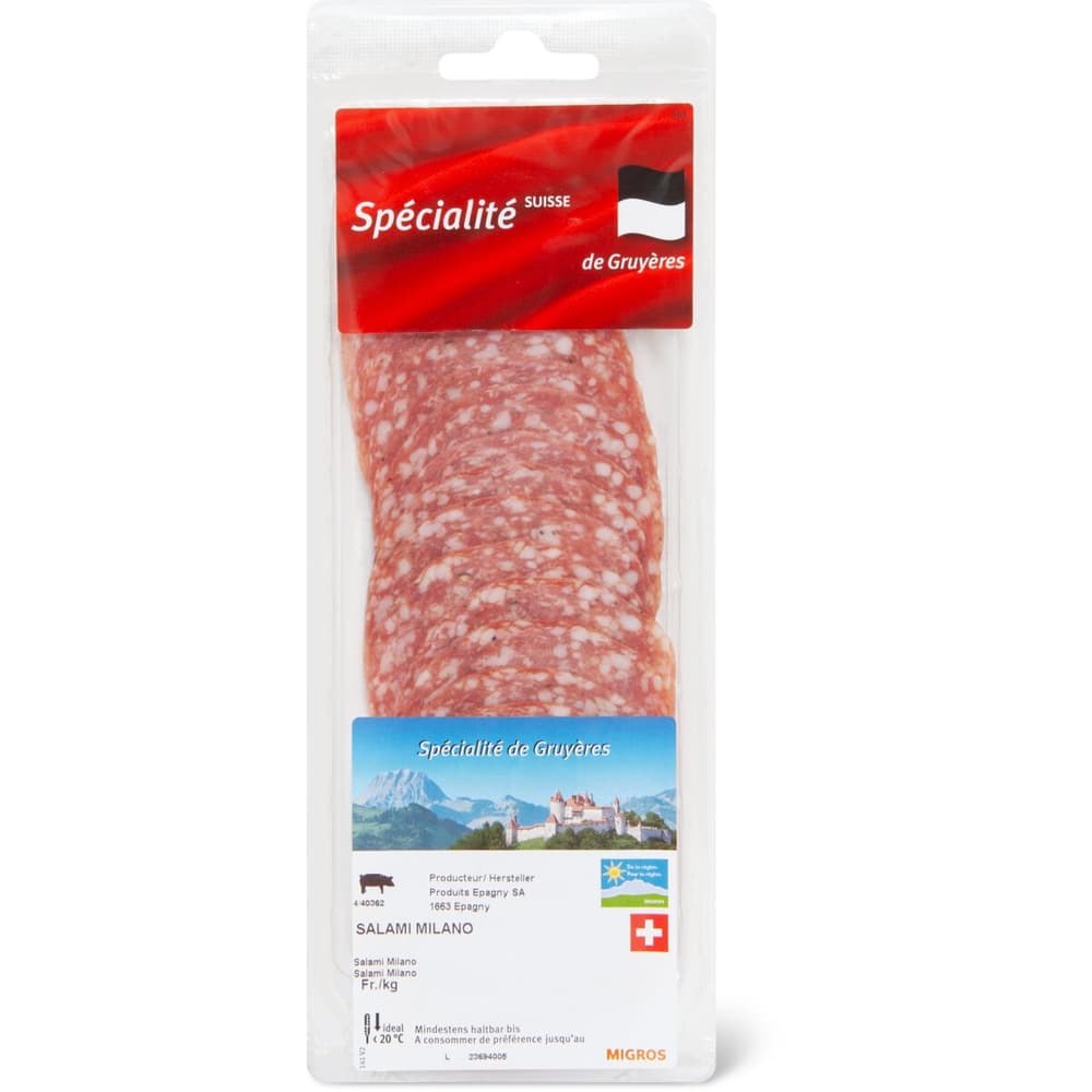 Spécialité Suisse · Salami milano geschnitten • Migros