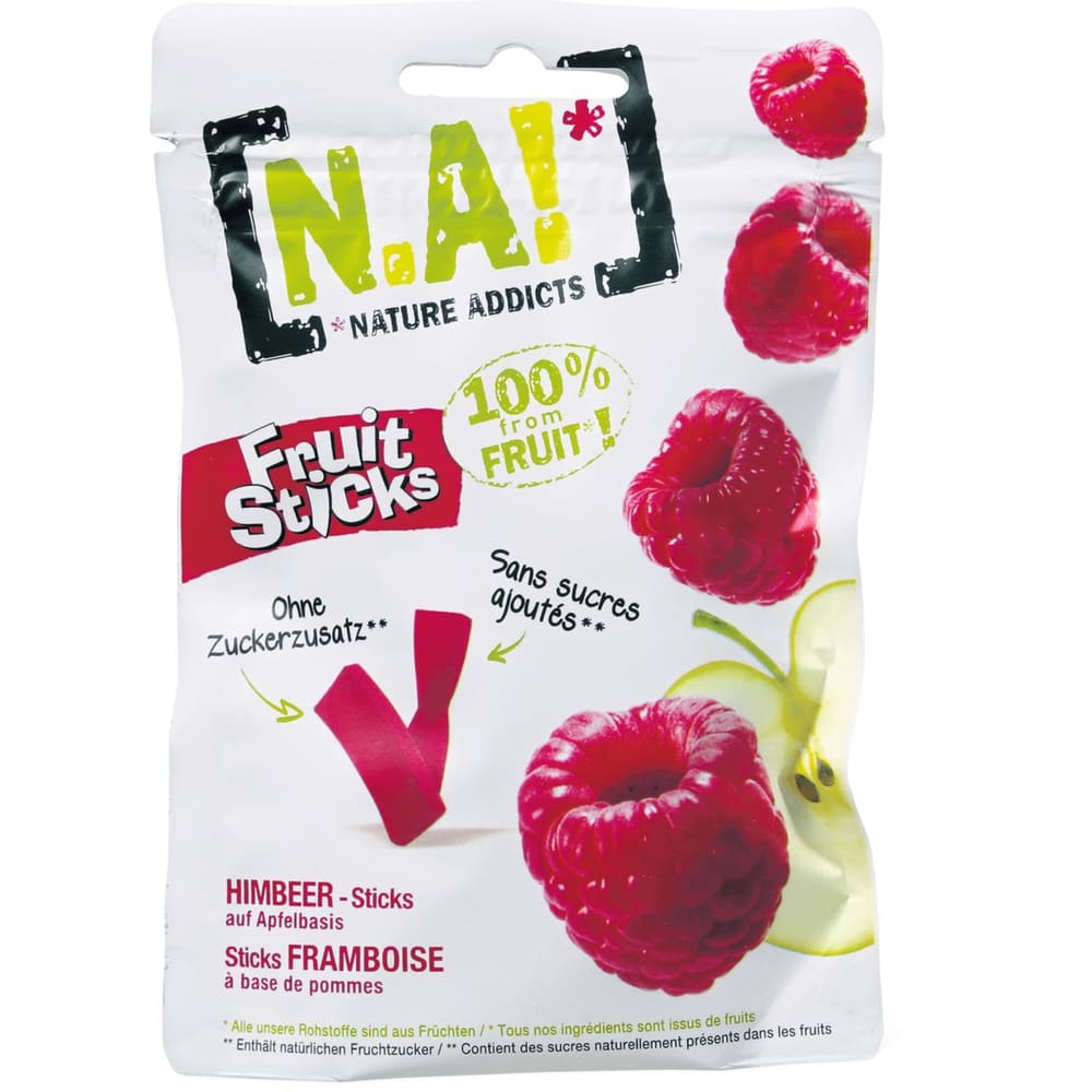 N.A! · Sticks de fruits · à base de purées et jus de fruit concentrés ...