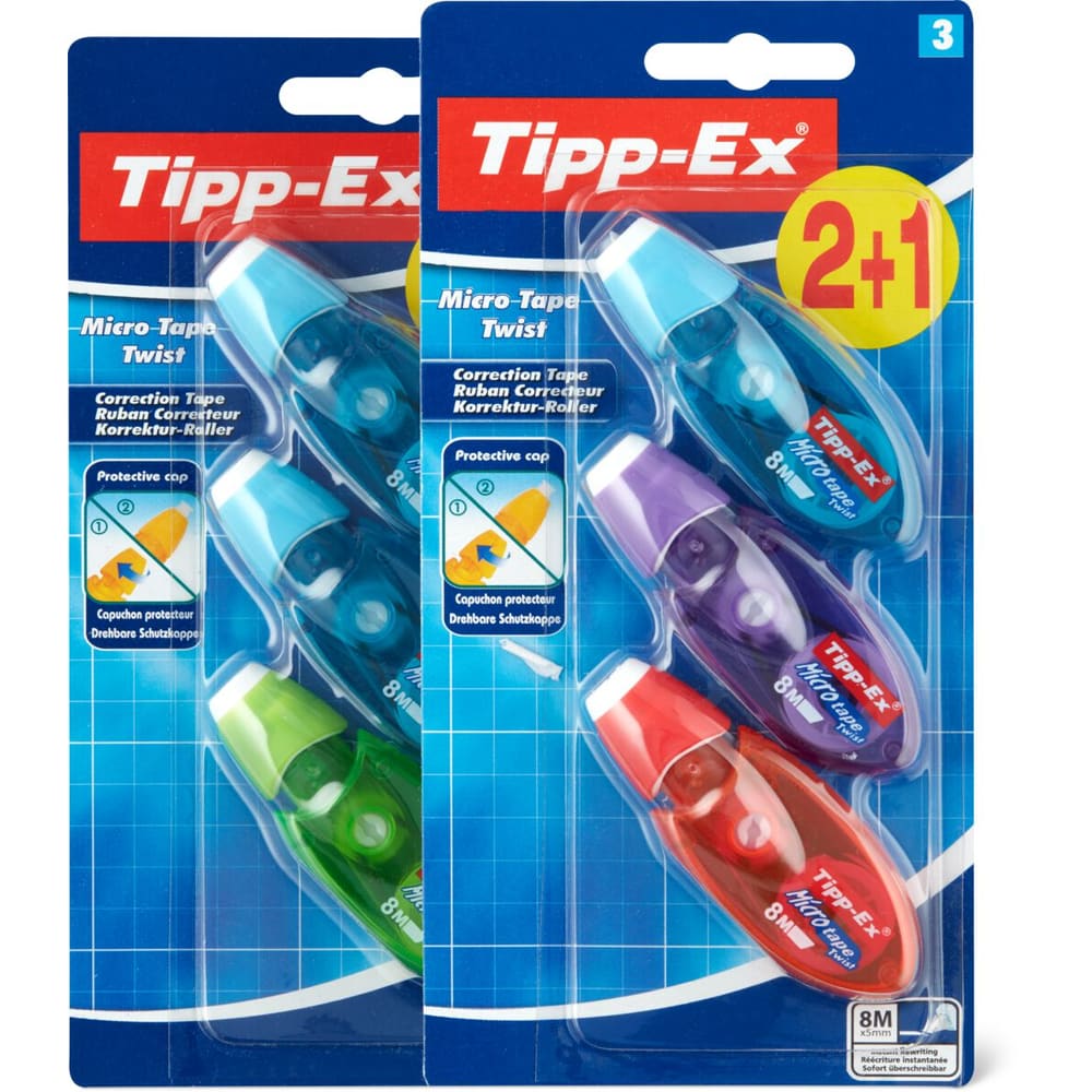 Tipp-Ex Micro Tape Twist · Ruban correcteur · 5mm - Avec capuchon ...