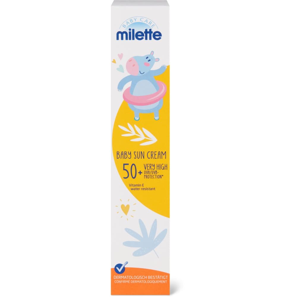 Achat Milette Baby Care · Crème solaire pour bébé · 50+ very high - UVA ...