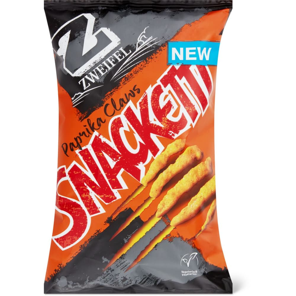 Zweifel Snacketti · Crisps snacks · paprika • Migros
