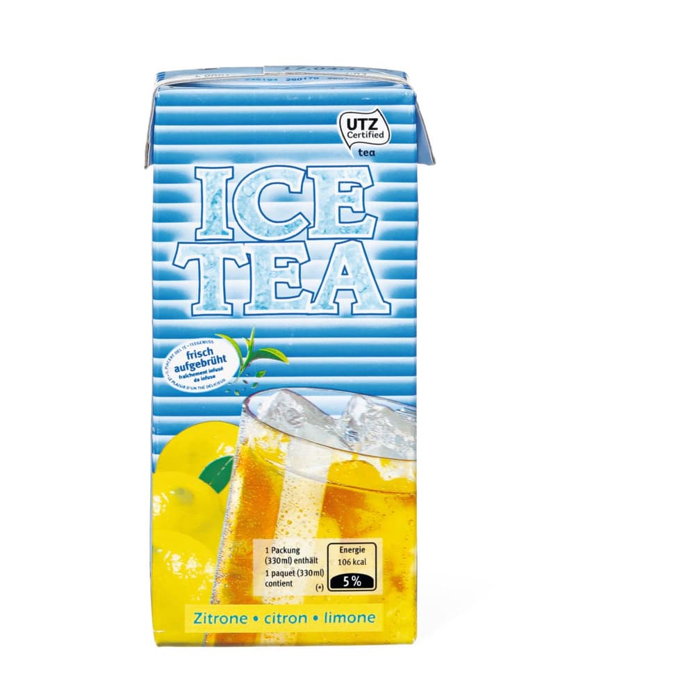 Ice Tea · Eistee · Zitrone • Migros