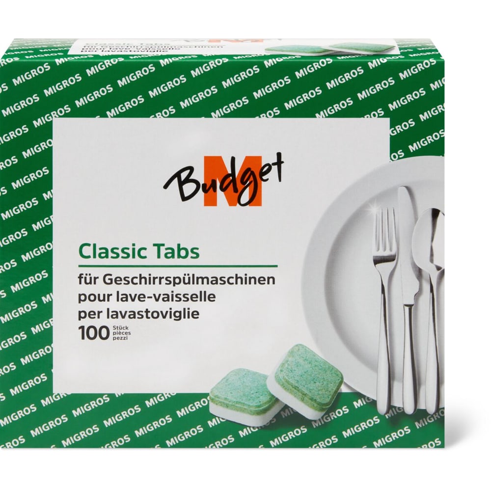 M-Budget Classic · Dishwasher tabs • Migros