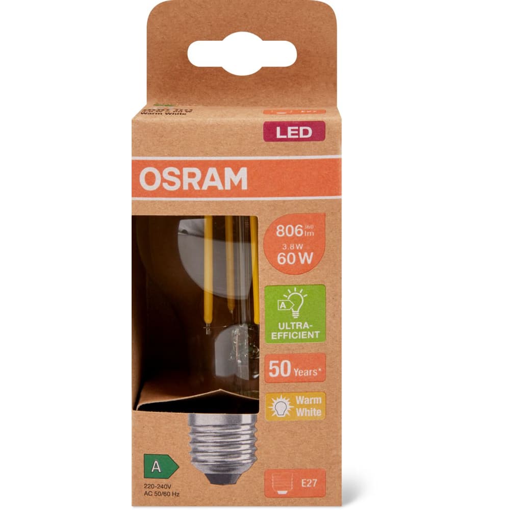 OSRAM LED A60 CL E27 • Migros
