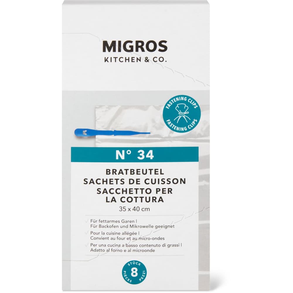 Migros Kitchen & Co. N°34 · Sachets cuisson · 35 x 40cm • Migros