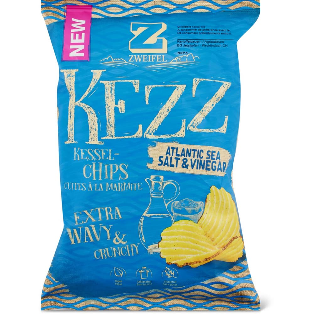 Zweifel Kezz · English Chips · salt & vinegar • Migros