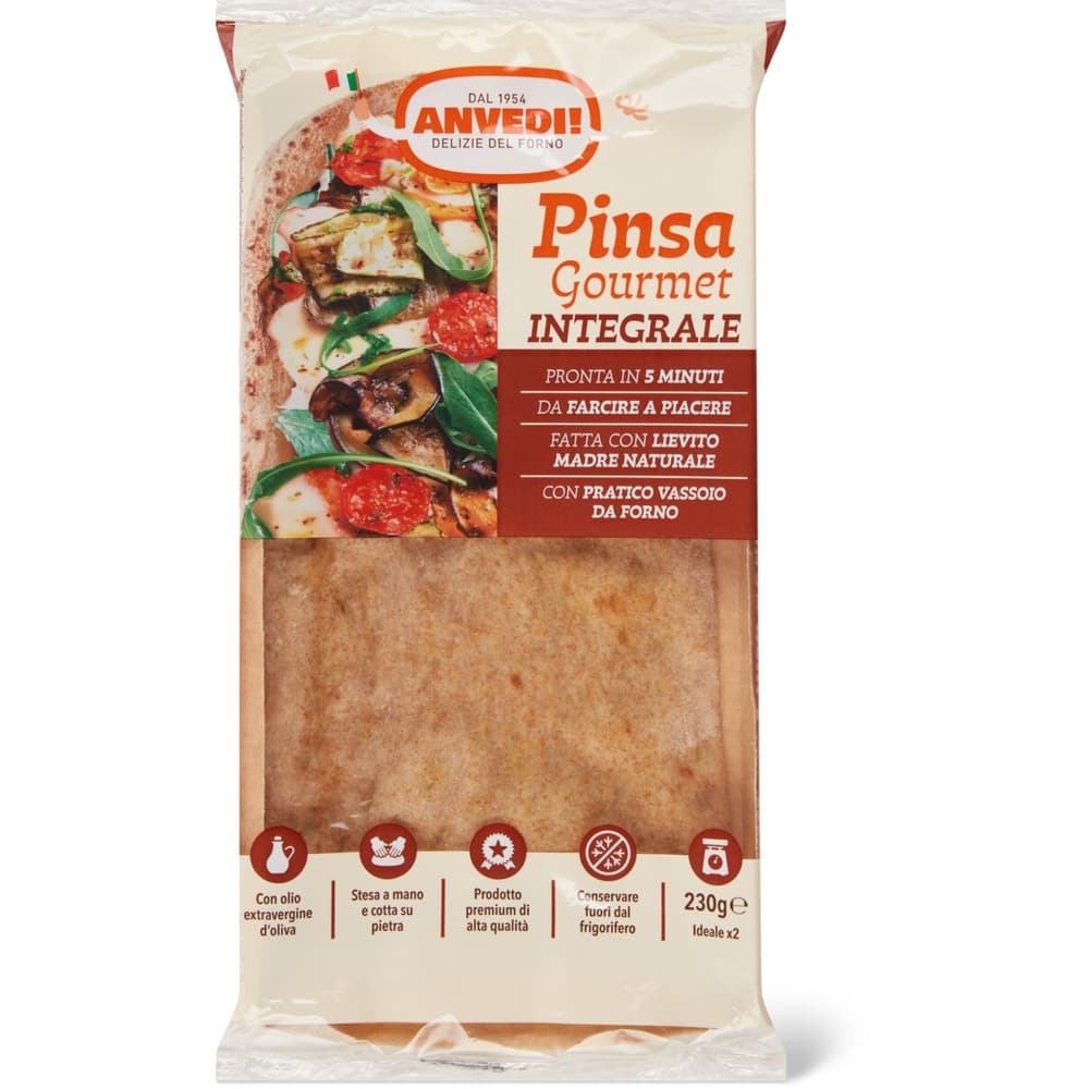 Pinsa Gourmet · Vollkorn Fertigteig zum Füllen · vorgebacken • Migros ...