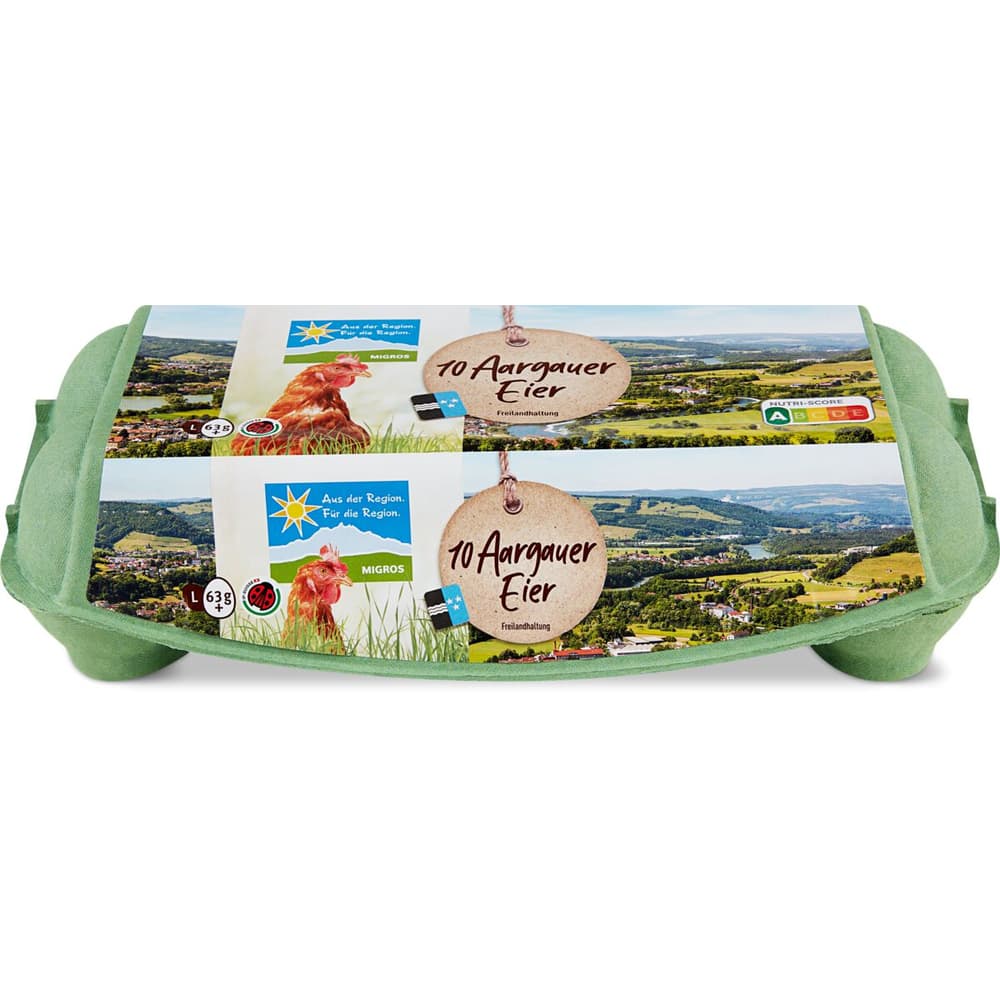 Aargauer Eier Freiland 63g+ • Migros