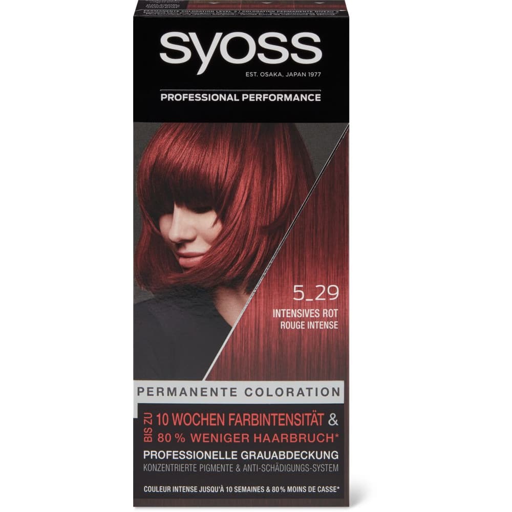 Syoss · Coloration permanente · 5_29 Rouge intense • Migros
