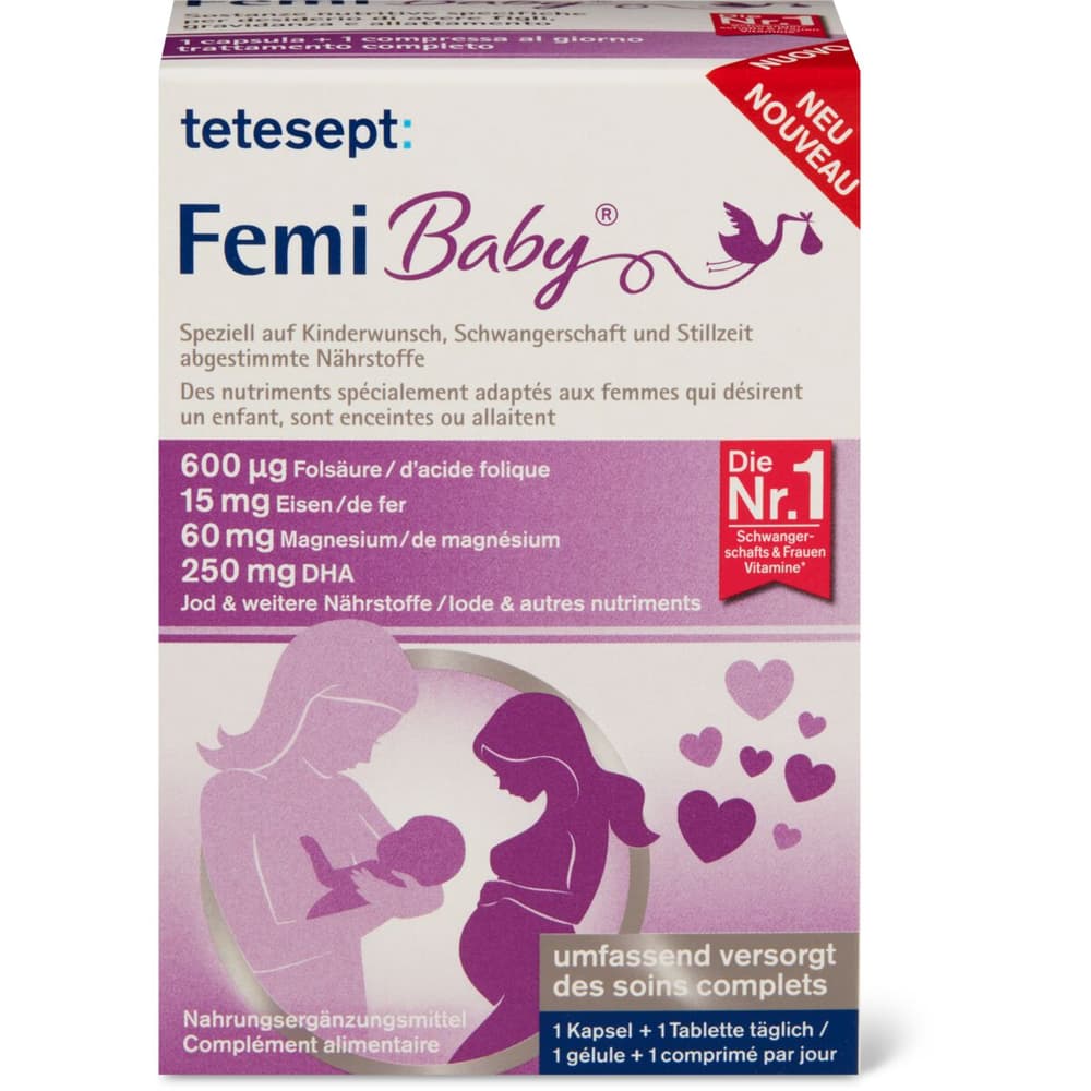 Tetesept Femi Baby 30 Tabletten + 30 Kapseln • Migros