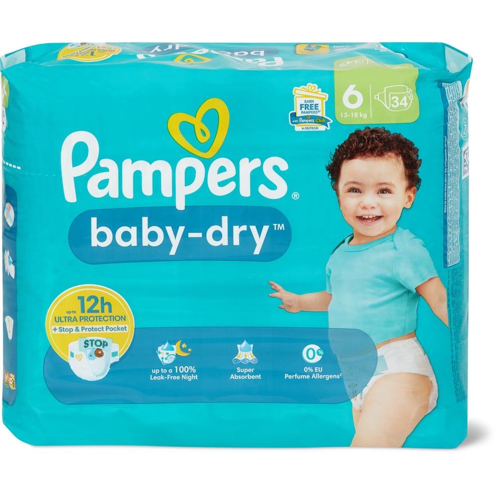 Pampers Baby Dry · Windeln · Grösse 6, 13-18kg • Migros