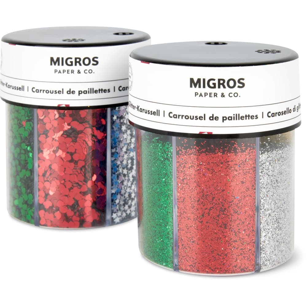 Glitter carousel pot • Migros