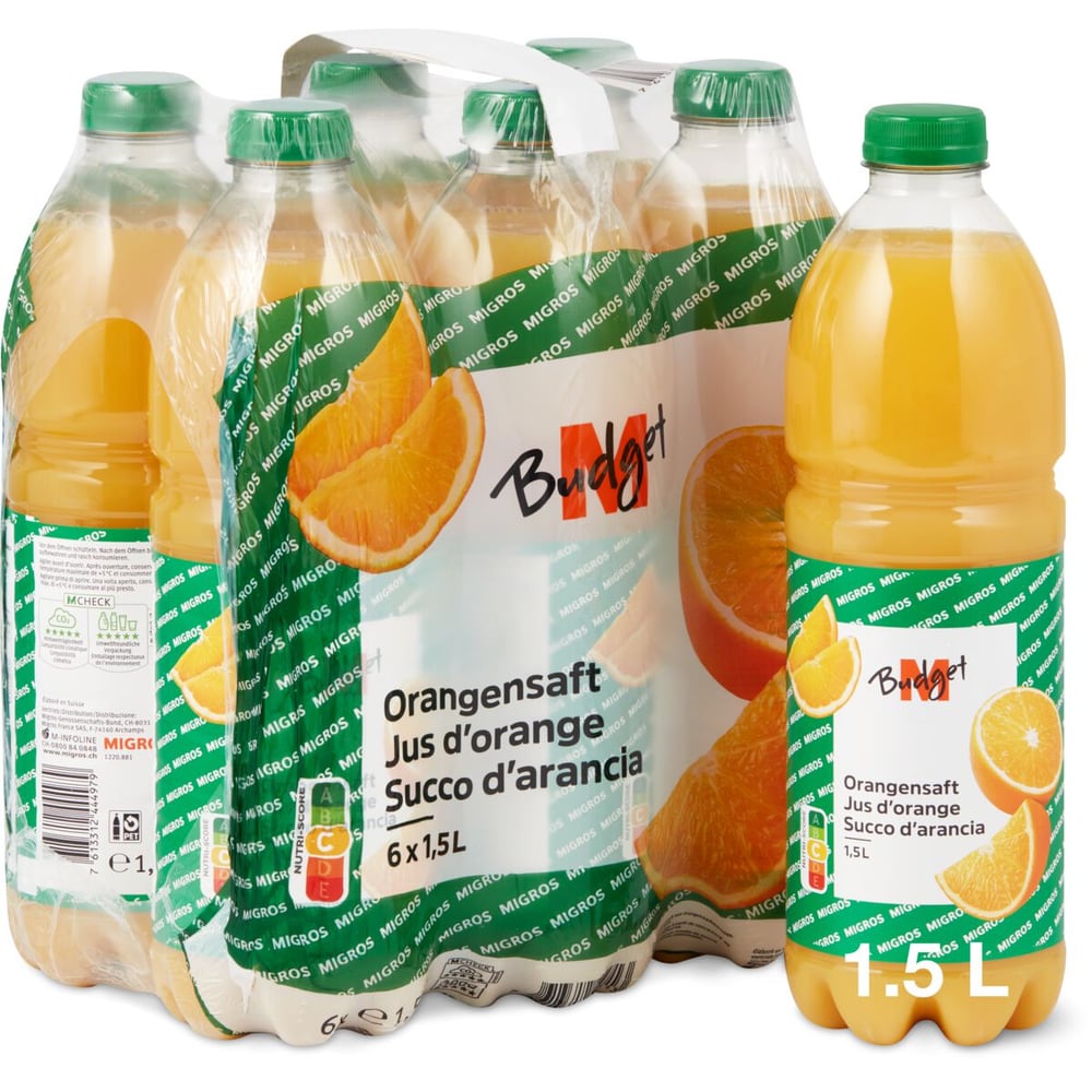M-Budget · Orange juice • Migros