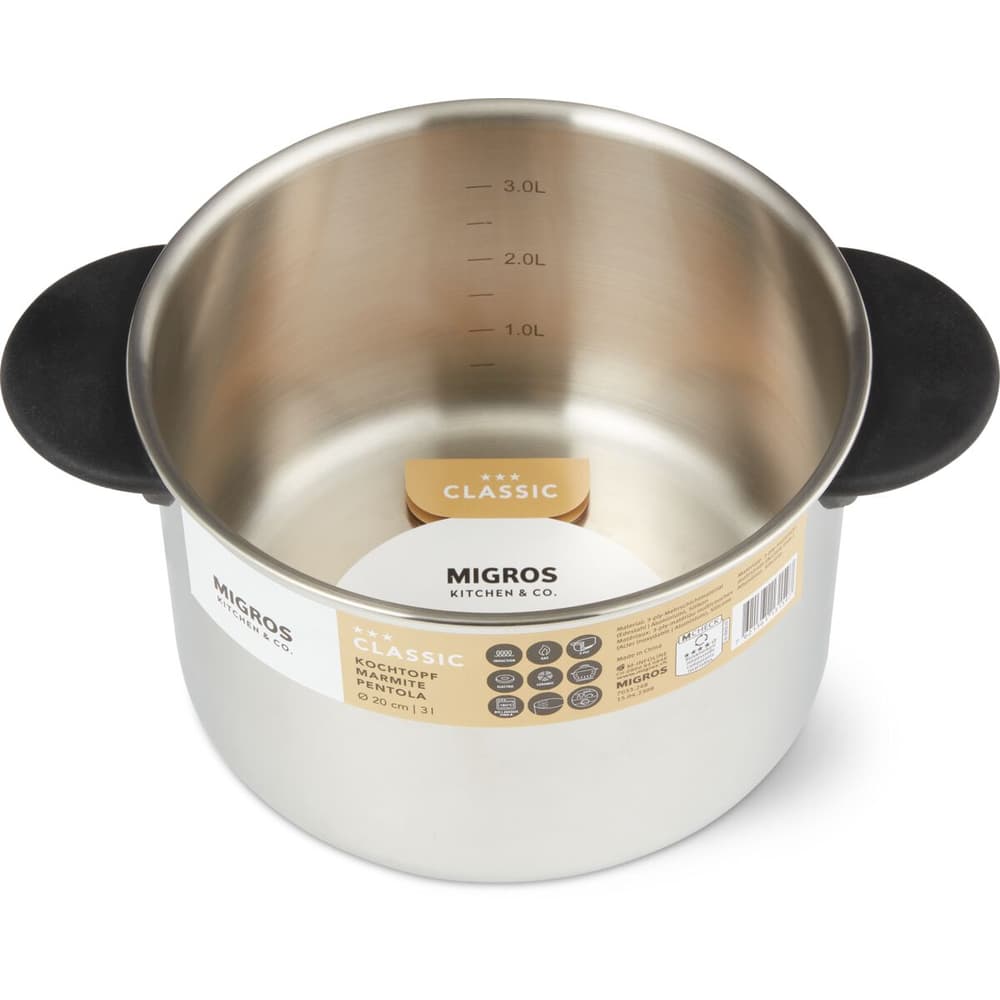 Migros Kitchen & Co. Classic · Kochtopf · ø 20cm, 3l • Migros