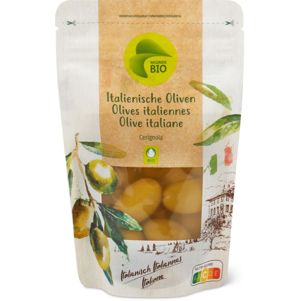 Migros Bio · Italian Olives • Migros