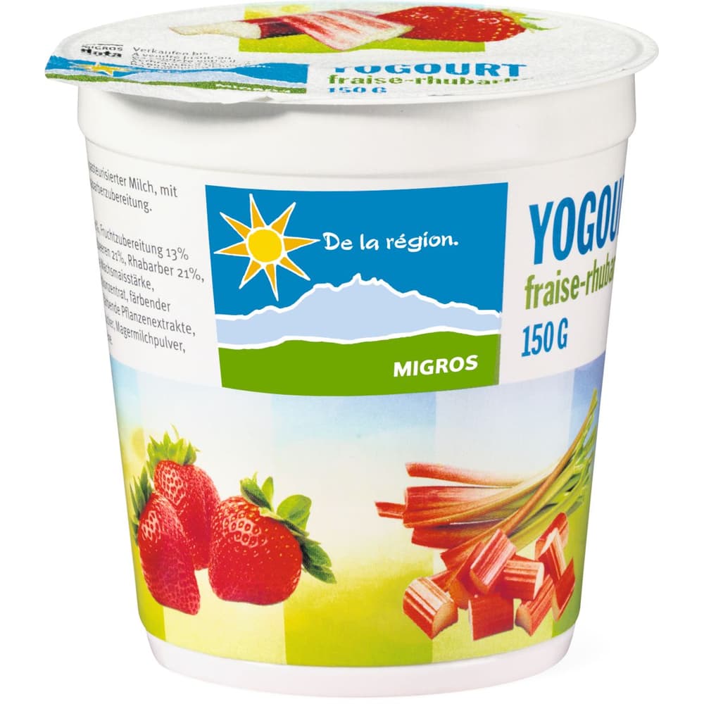 Yogurt fragola-rabarbaro • Migros