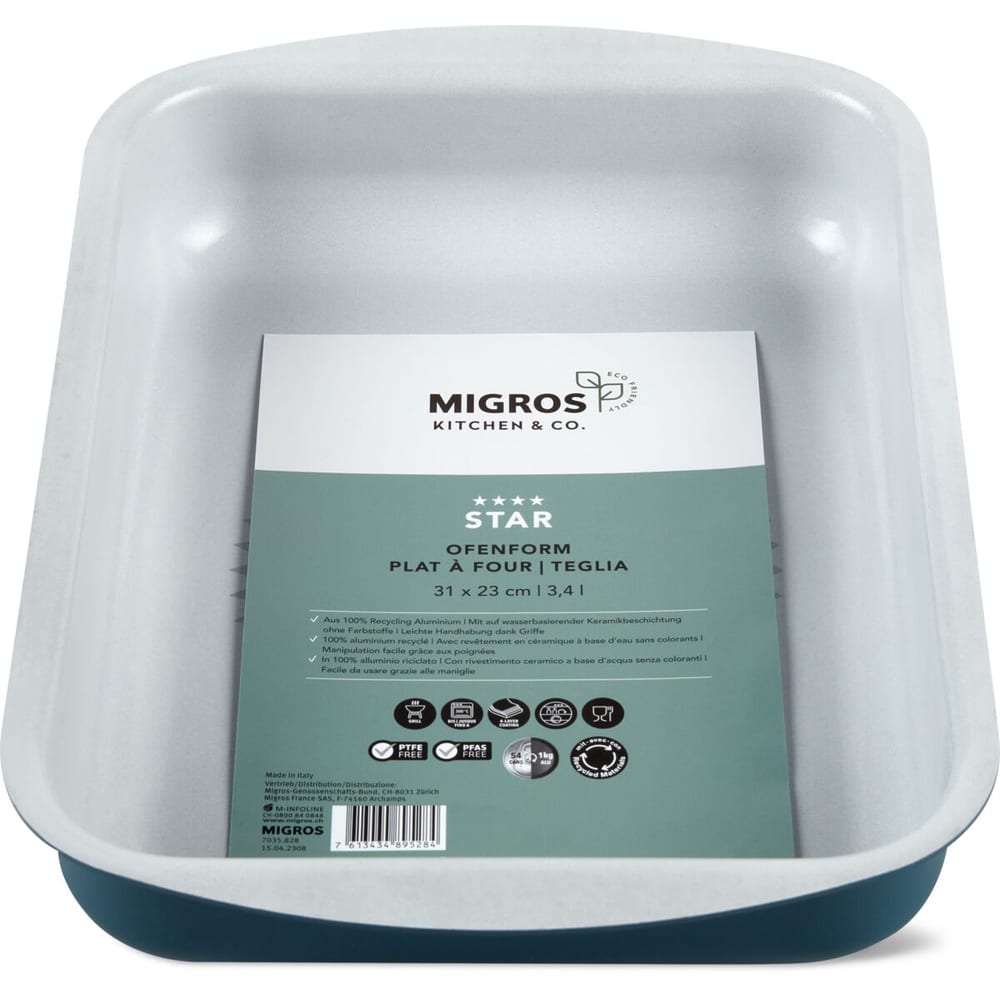 MIGROS KITCHEN & CO. · Star Plat à four, 31 x 23 cm • Migros