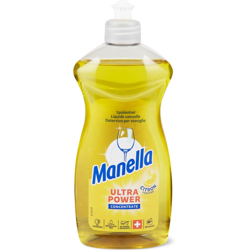 Manella Ultra Power · Washing-up liquid · Lemon • Migros