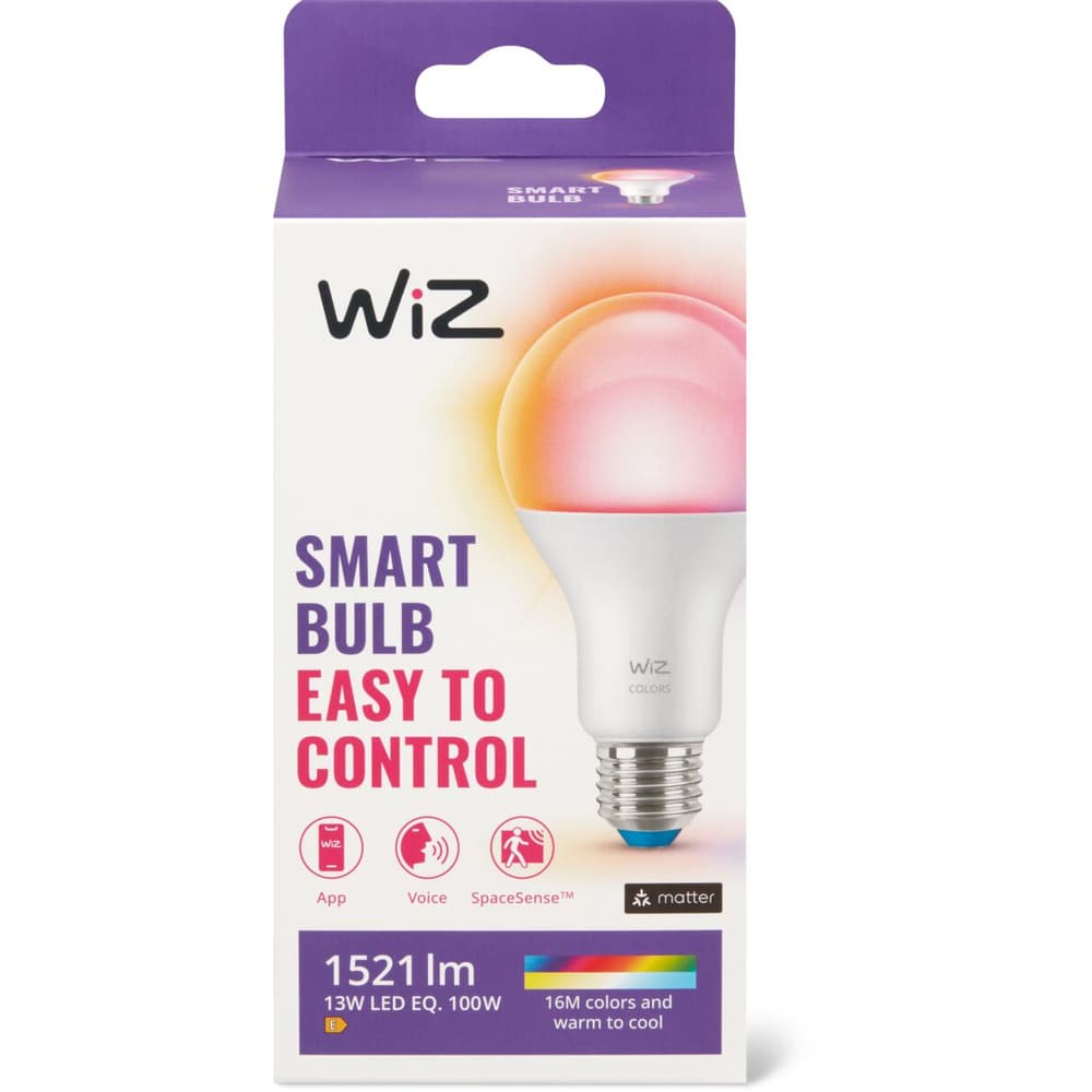 WIZ LED RGB A100W E27 • Migros