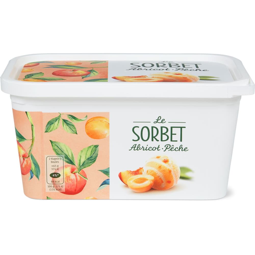 Le Sorbet · Sorbet · Apricot &peach • Migros