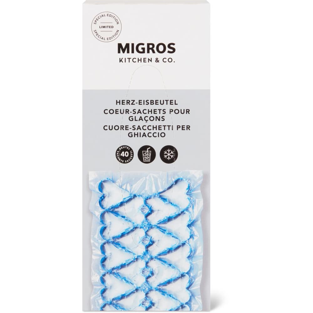 MIGROS KITCHEN & CO. · Ice Bags Herz • Migros