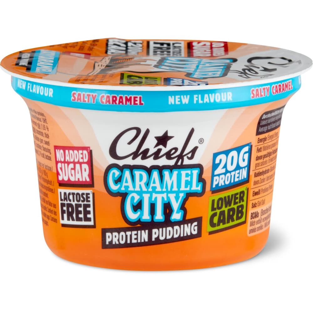 Chiefs · Protein pudding · Salted caramel • Migros