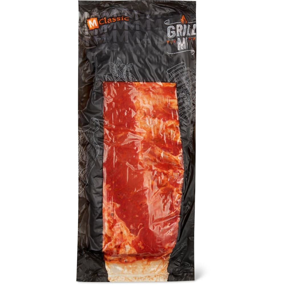 GrillMi · Marinated pork Spare-Ribs · marinés • Migros