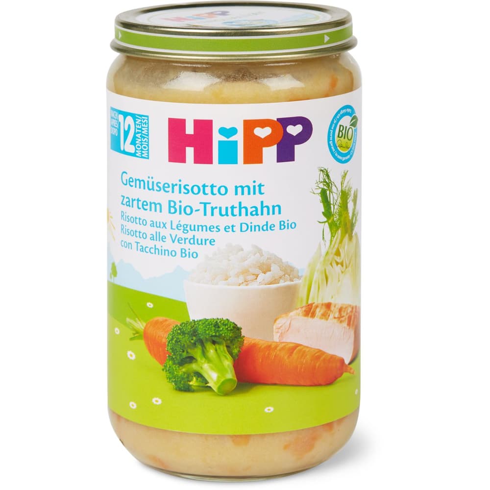 HiPP Bio · Babygläschen mit Gemüserisotto und zartem Bio-Truthahn · Ab ...