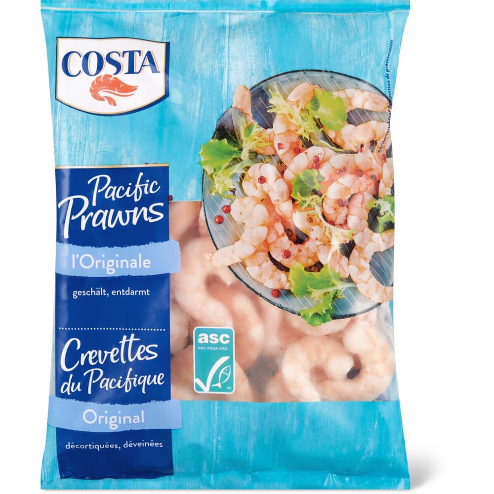 Costa ASC · Pacific Prawns · shelled, deveined • Migros
